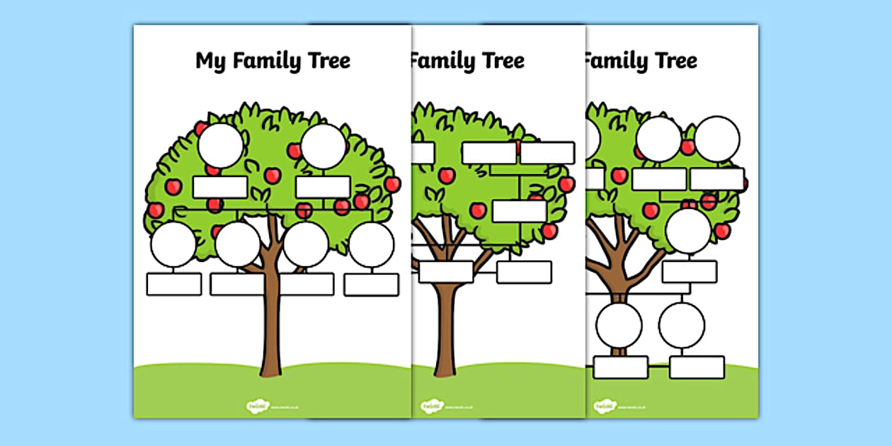 Blank Family Tree Template | My Family Tree - Twinkl