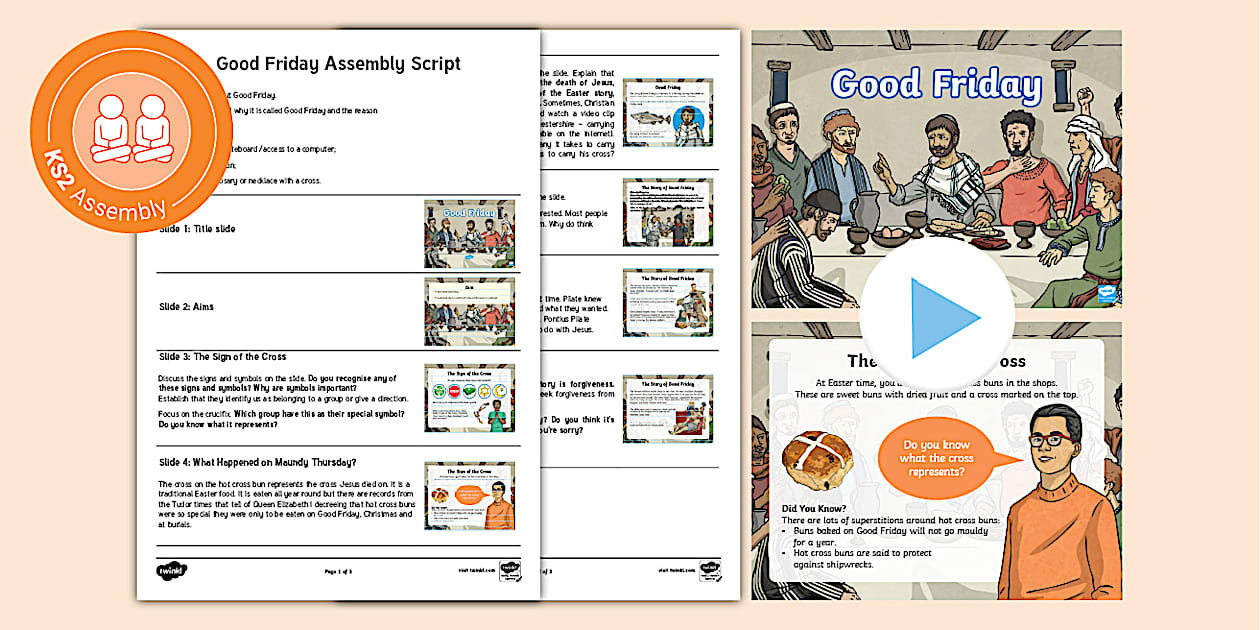 KS2 Good Friday Assembly Pack (teacher made) - Twinkl