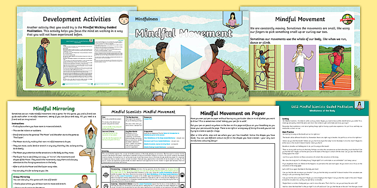 Mindful Movement Lesson Pack | Resources (teacher made)