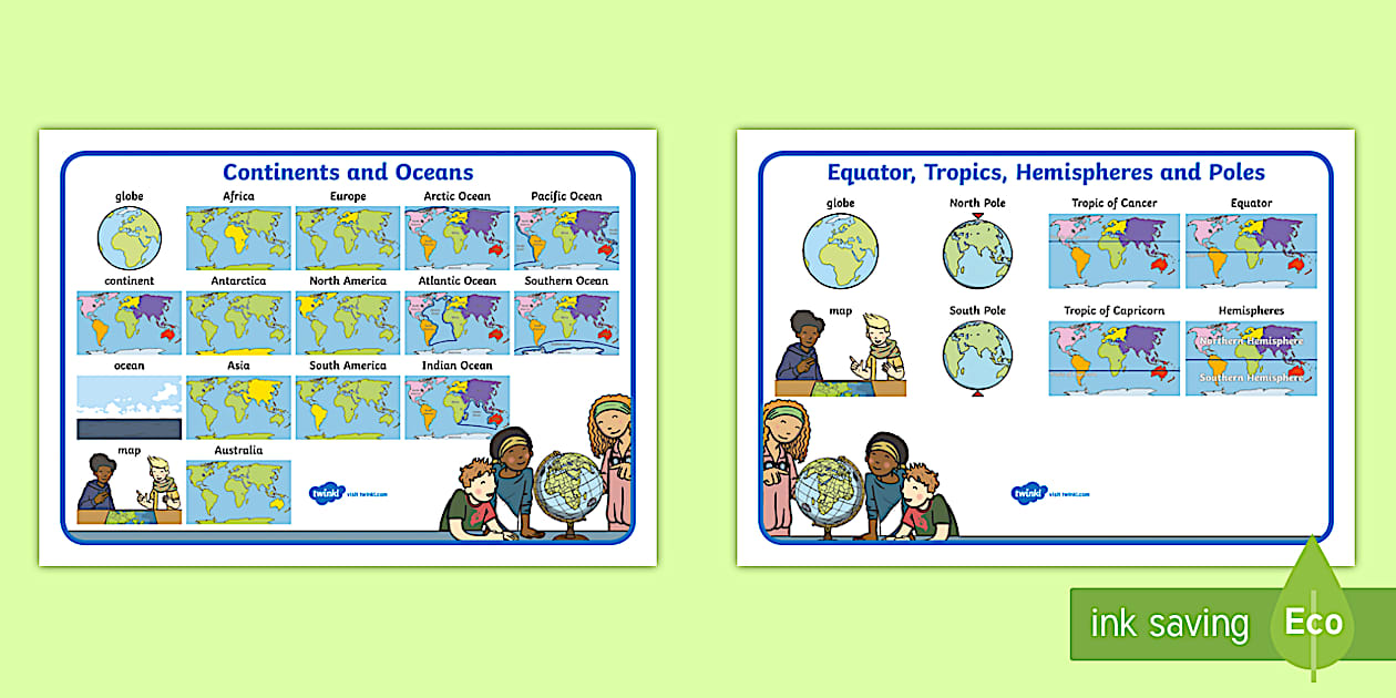 Parts Of My Planet Word Mat Resource Pack (teacher made)