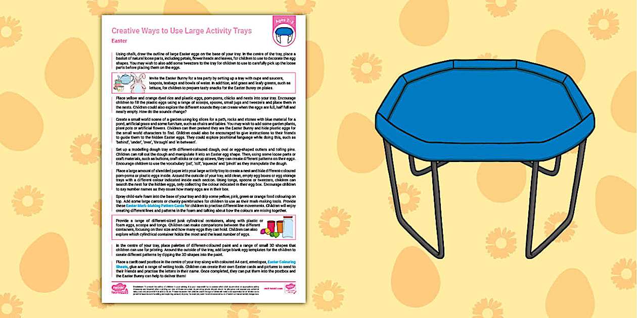 EYFS Ages 2-3 Large Activity Trays: Easter | Twinkl - Twinkl