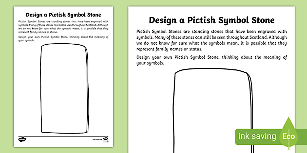 Design a Pictish Symbol Stone (teacher made) - Twinkl