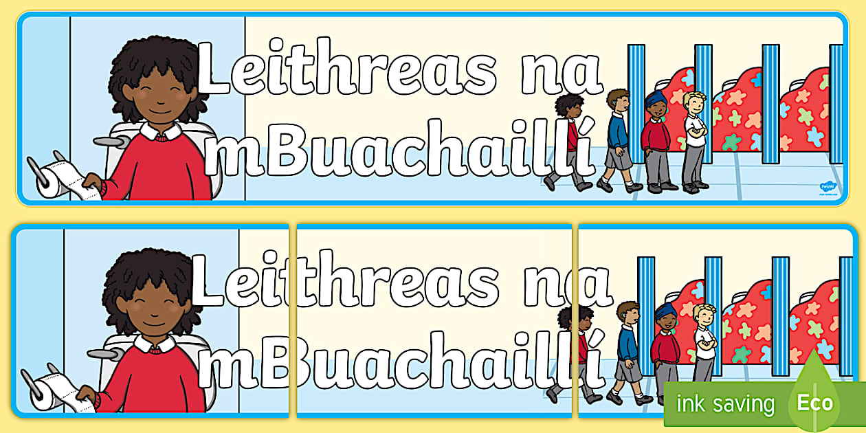 Leithreas na mBuachaillí Banner (Teacher-Made) - Twinkl