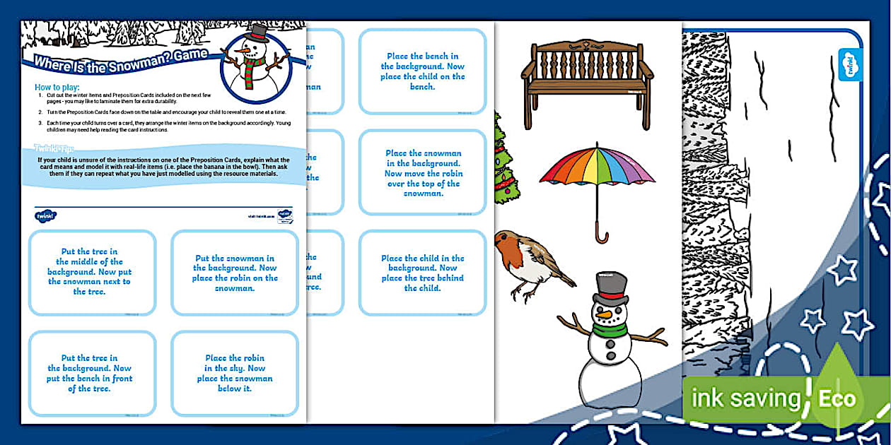 Where is the Snowman Game (teacher made) - Twinkl