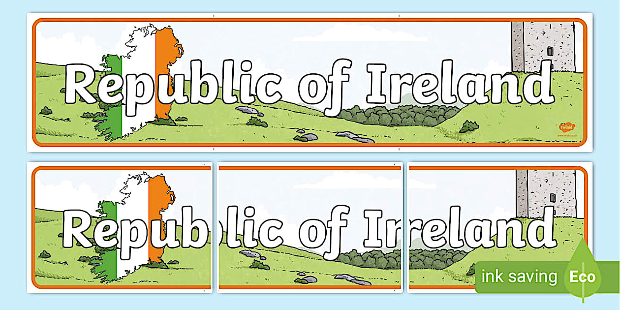 Ireland Display Banner (teacher made) - Twinkl