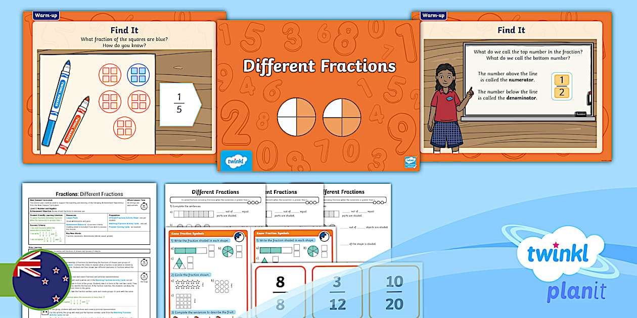 Level 2 Fractions: Know Fraction Symbols Lesson 2 - Twinkl