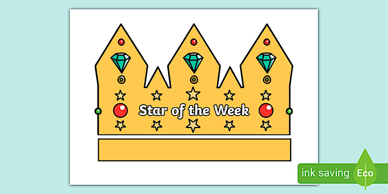 Star of the Week Crown, star of the week - Twinkl