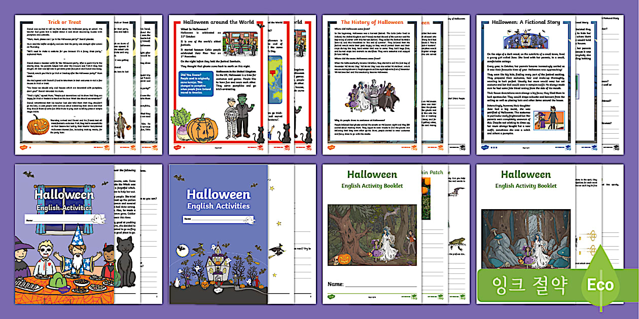 할로윈 영어 읽기 팩 South Korea Halloween English Reading Pack