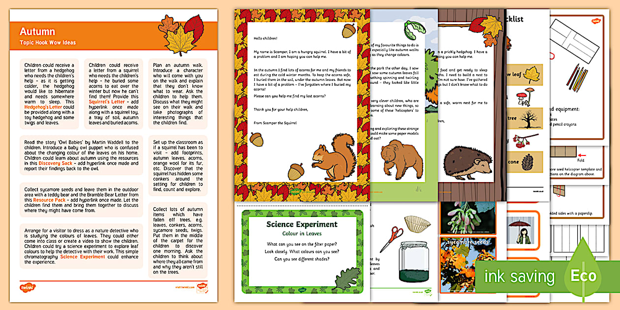 Autumn Topic Wow Ideas Pack | Autumn Activities for Children