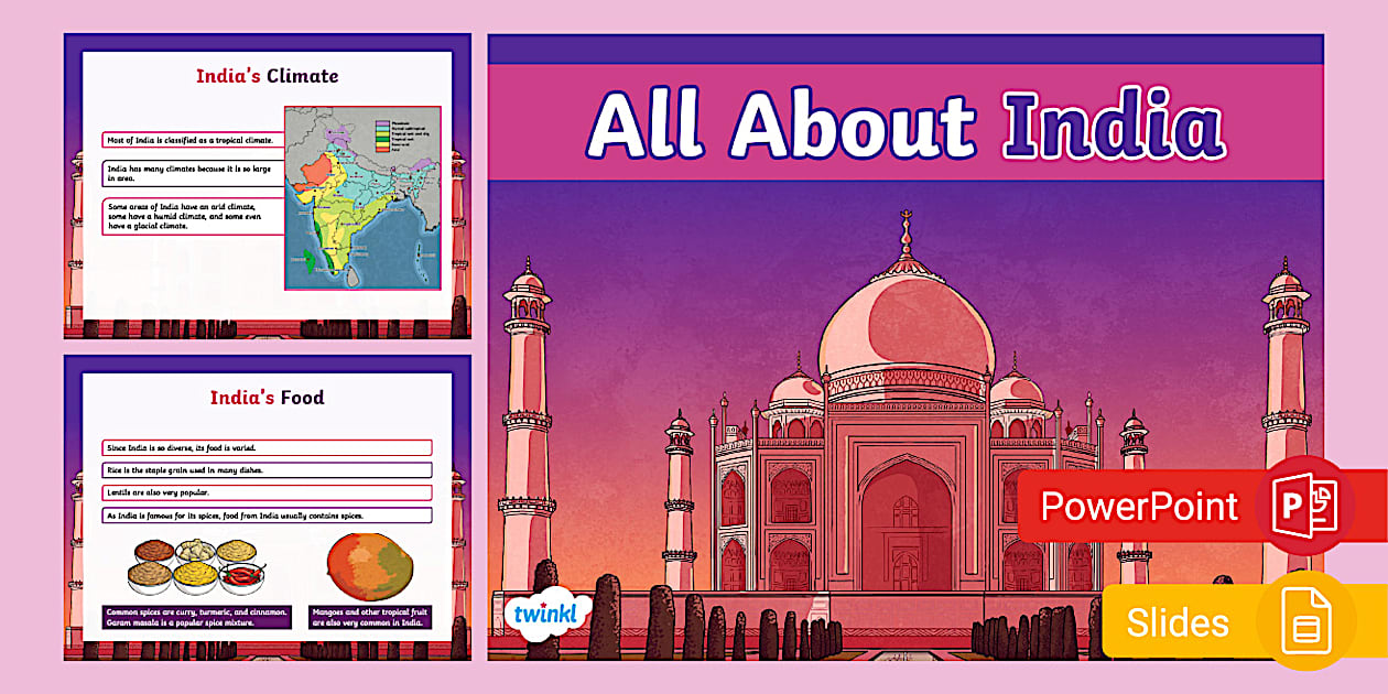 All About India Presentation for 3rd-5th Grade | Twinkl USA