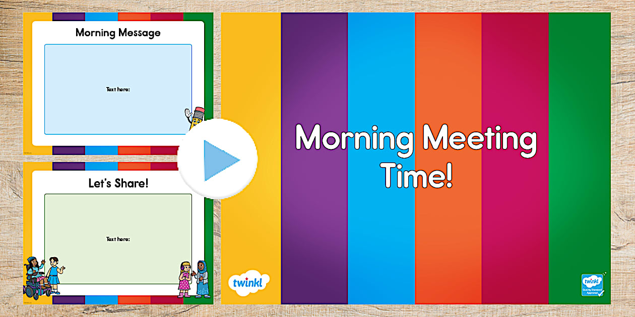 Morning Meeting Google Slides Template (teacher made)