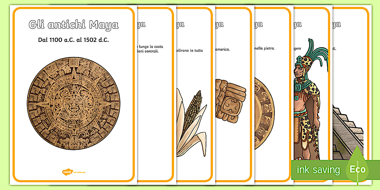 La civiltà Maya nel tempo Poster (Hecho por educadores)