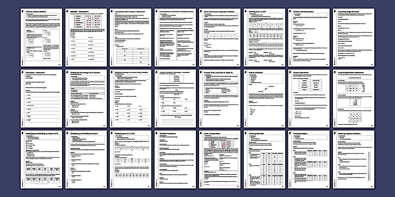 👉 KS3 Maths Number Walkthrough Worksheets | Beyond