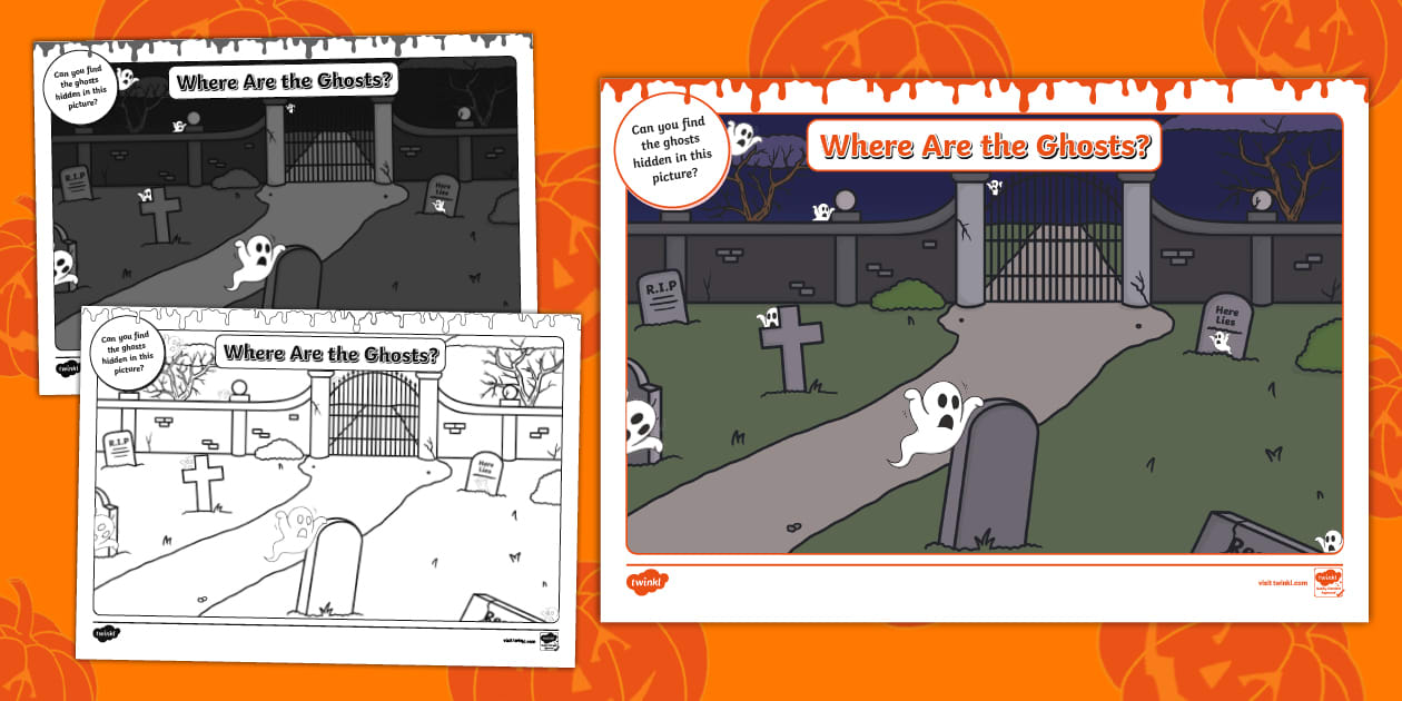 Where's the Ghost? I Spy Activity (Teacher-Made) - Twinkl