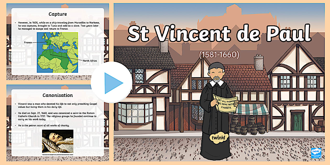 St Vincent de Paul PowerPoint-Scottish - Twinkl