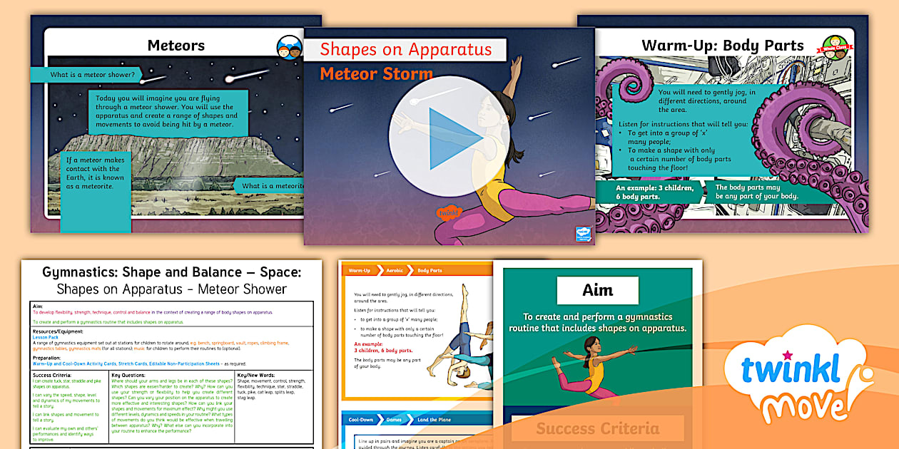 Year 5 Gymnastics: Shape and Balance - Shapes on Apparatus