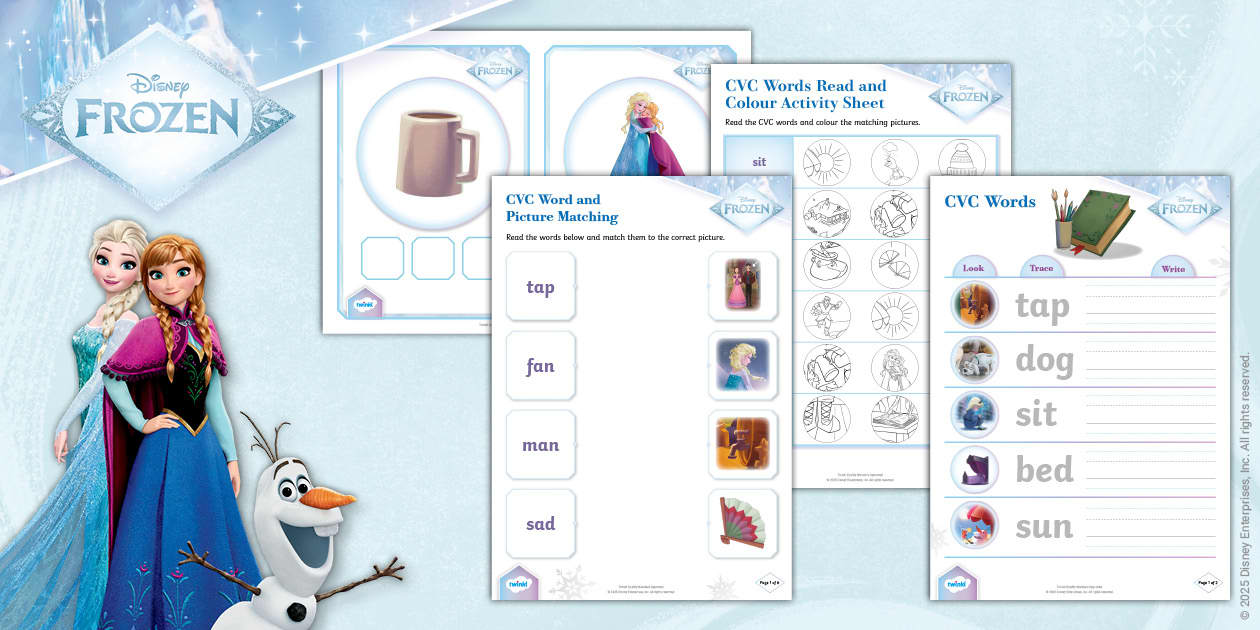Frozen: CVC Activity Pack | Twinkl | Disney (teacher made)