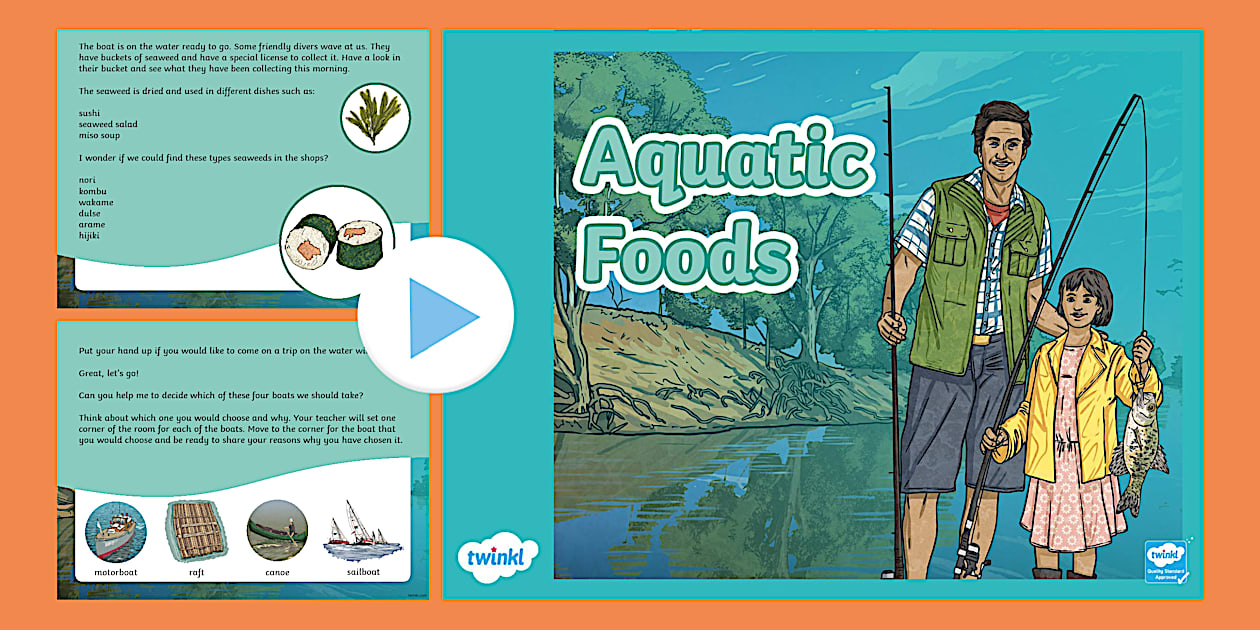 Aquatic Foods WebQuest (Teacher-Made) - Twinkl