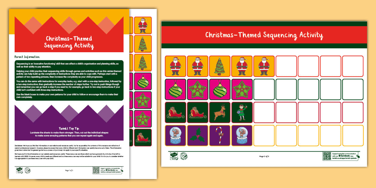 Christmas-Themed Sequencing Activity