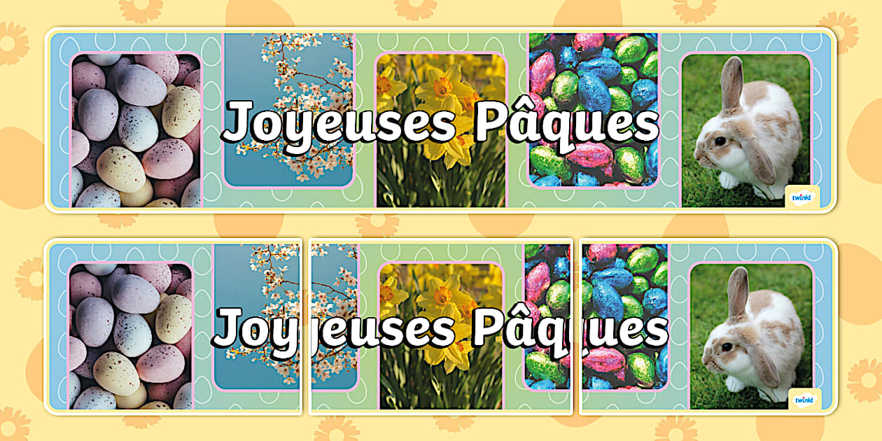 Banderole d'affichage : Pâques (teacher made) - Twinkl