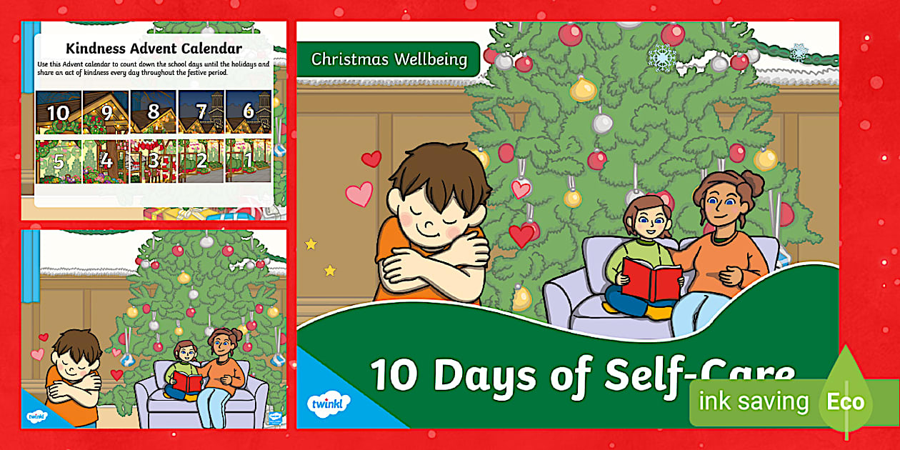 Christmas Wellbeing: 10 Days of Self-Care Powerpoint