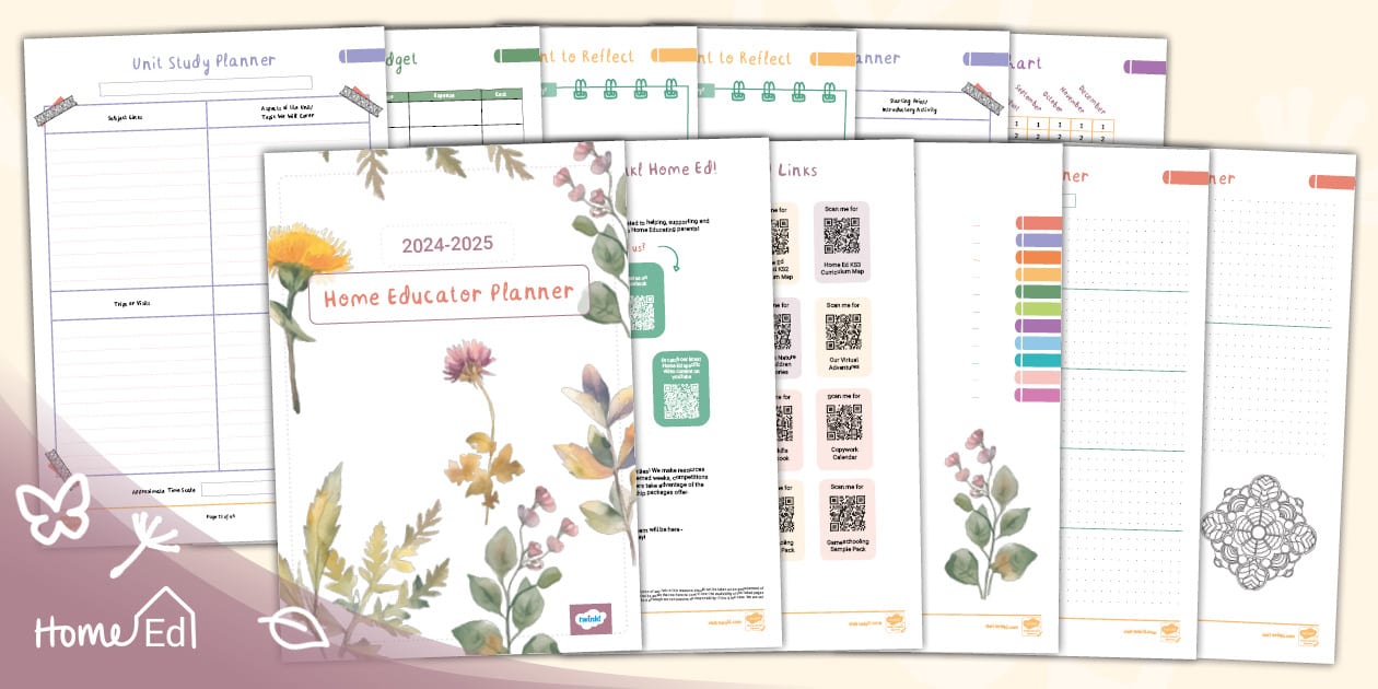 Home Educator Planner | Home Education | Twinkl - Twinkl