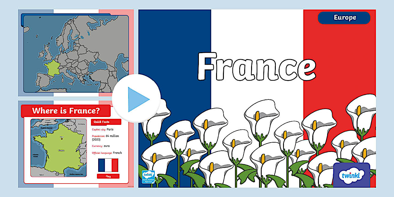 KS1 France PowerPoint - Geography - Europe (teacher made)