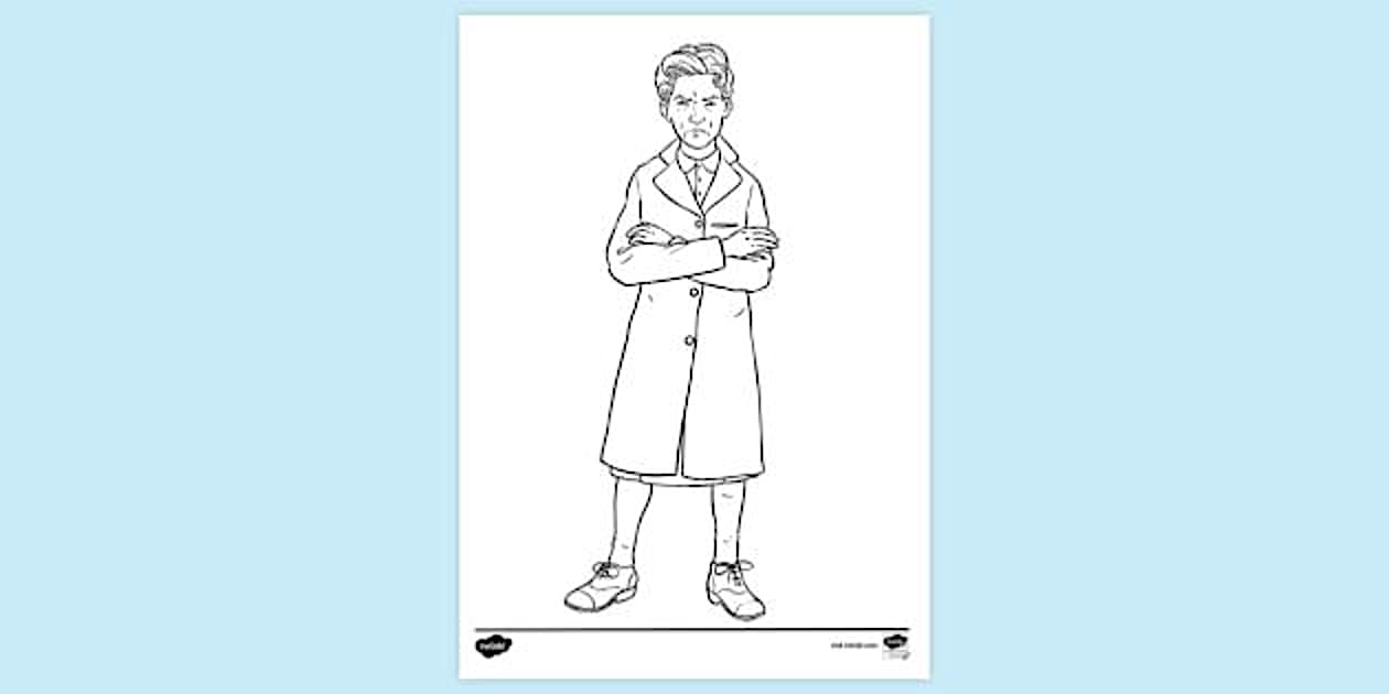 Mrs Beech Colouring | Colouring Sheets (Teacher-Made)