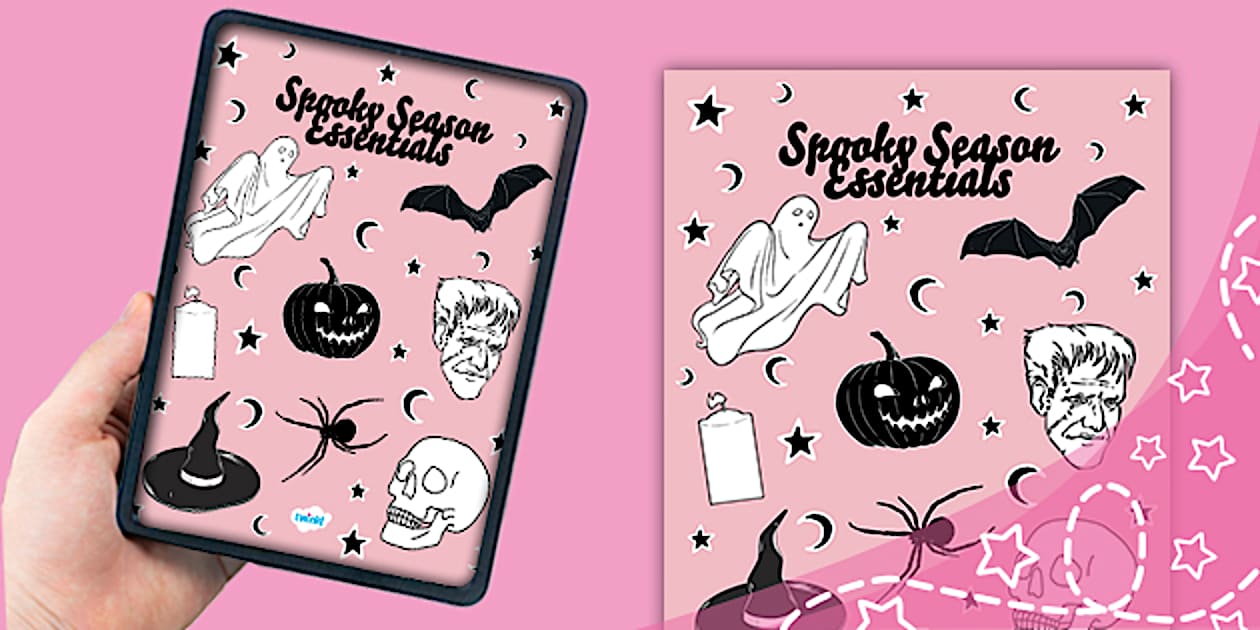 Spooky Season Essentials Tablet Screensaver (teacher made)