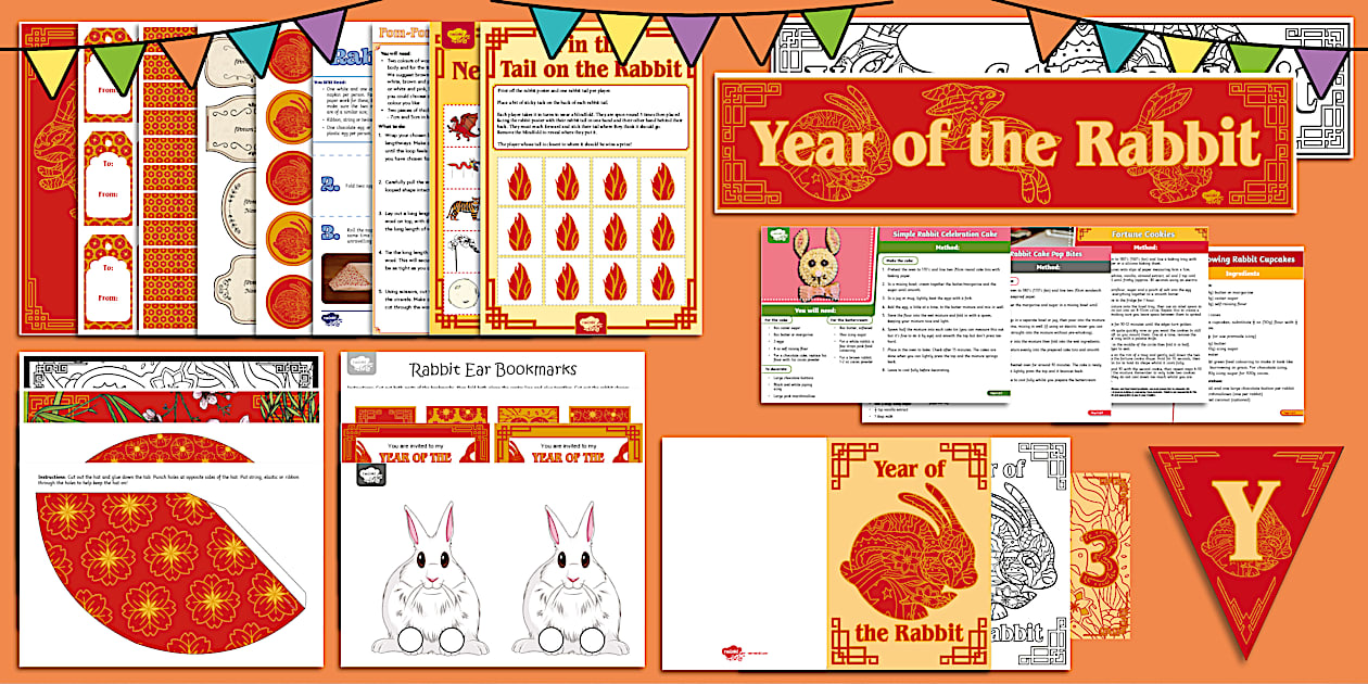 Year of the Rabbit Party Pack | Twinkl Party (teacher made)