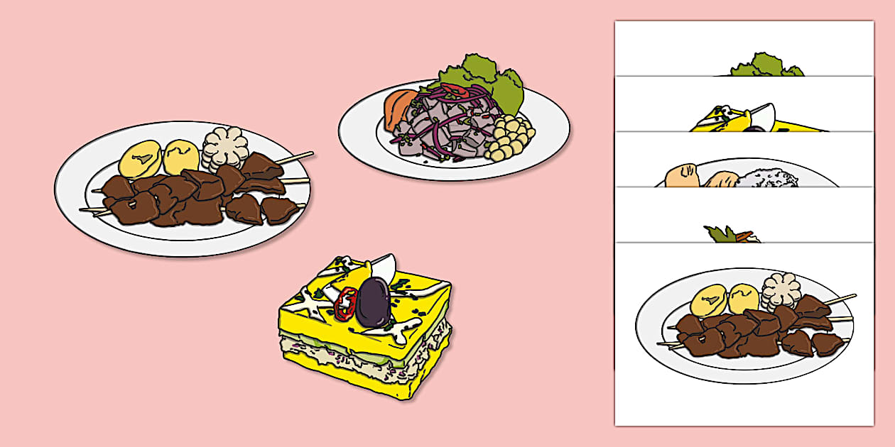 Recortables: Comidas típicas del Perú | Twinkl - Twinkl
