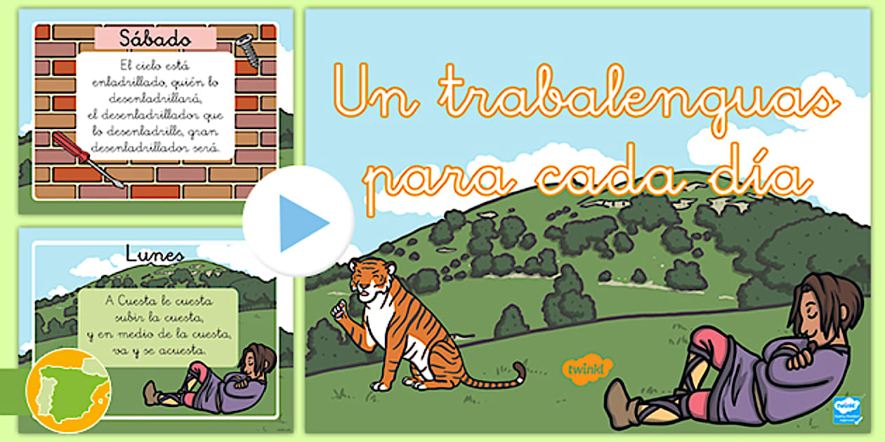 Presentación: Un trabalenguas para cada día - Twinkl