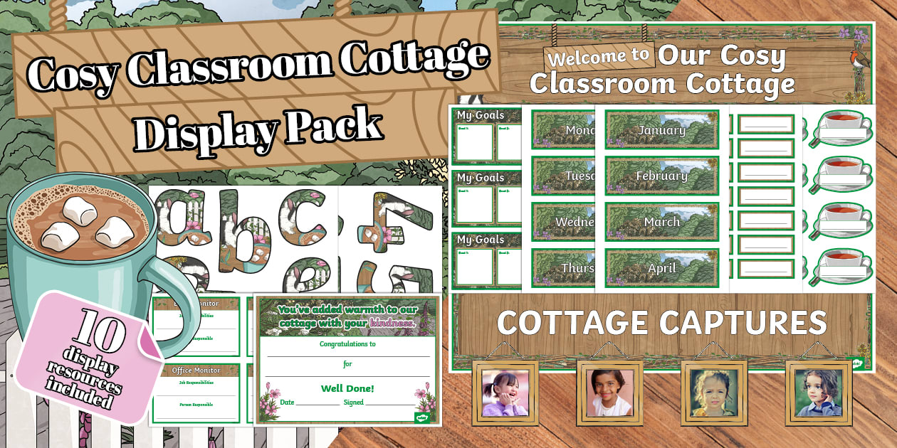 Cosy Classroom Cottage Display Pack for 3-6