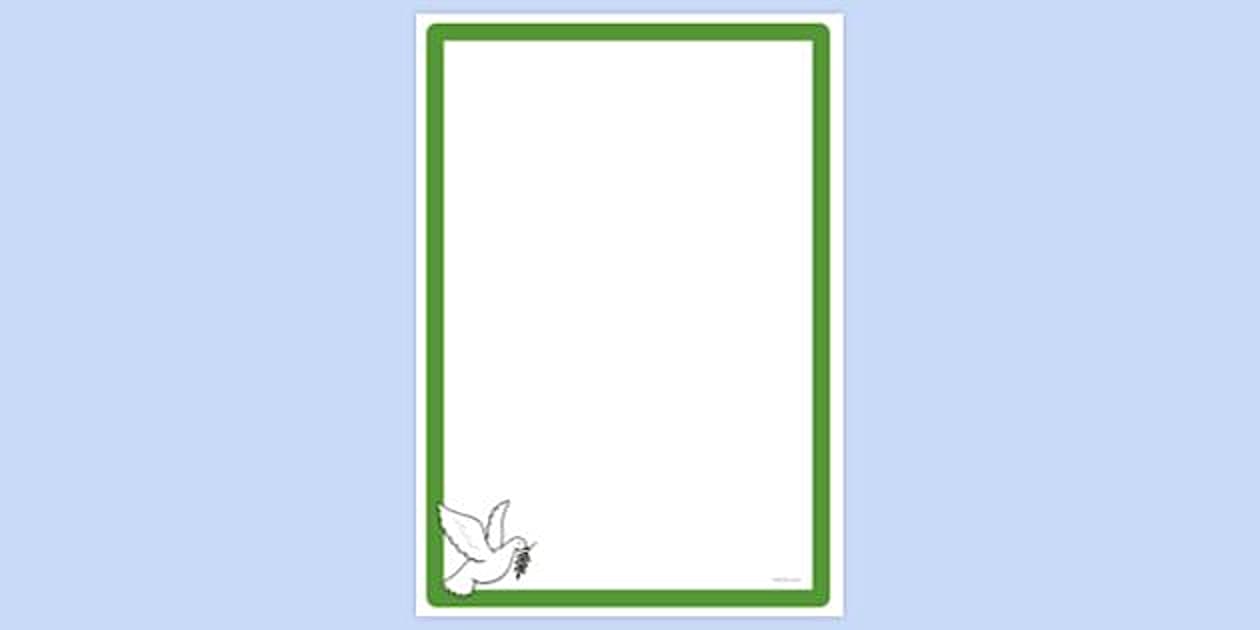Dove Page Border | Page Borders | Twinkl (Teacher-Made)