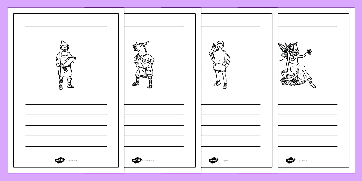 A Midsummer Nights Dream Writing Frames - Twinkl