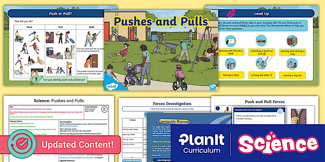 Push and Pull Lesson | Push and Pull Factors Lesson Plan Yr3