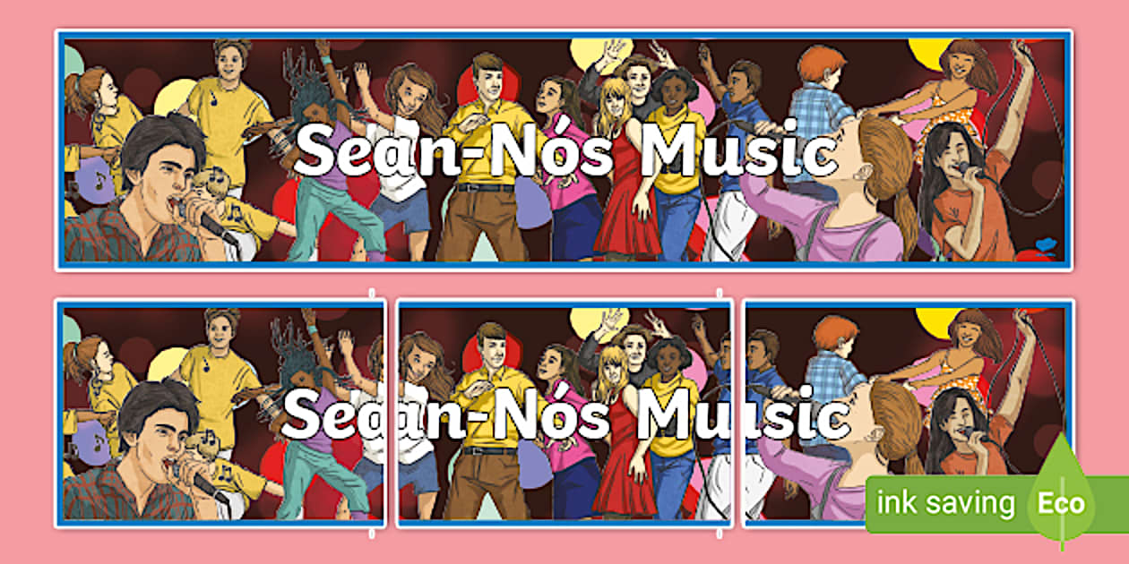 Sean Nós Music Display Banner (Teacher-Made) - Twinkl