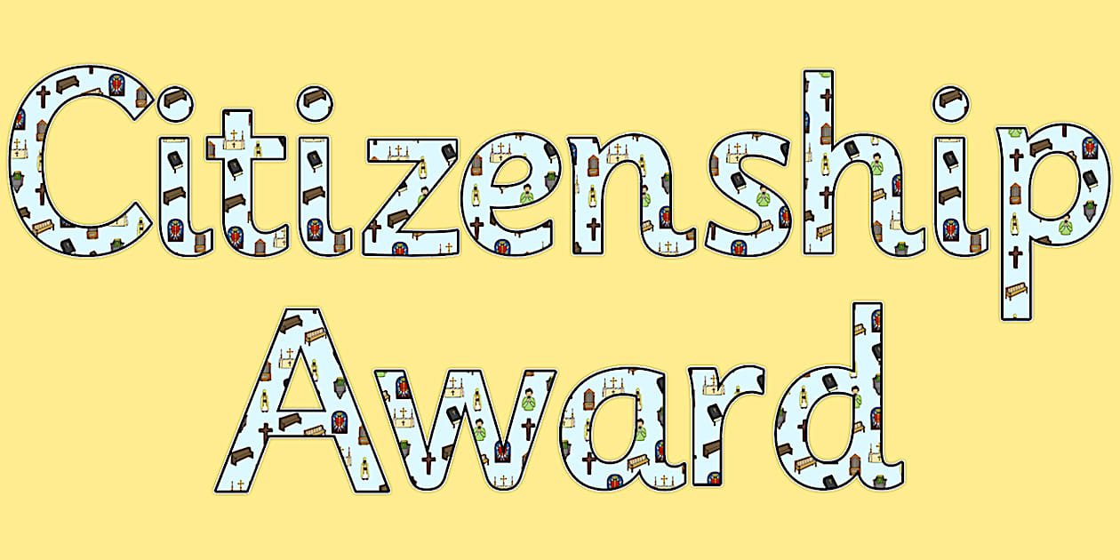 Citizenship Award - Display Lettering - KS2 PSHE - Twinkl