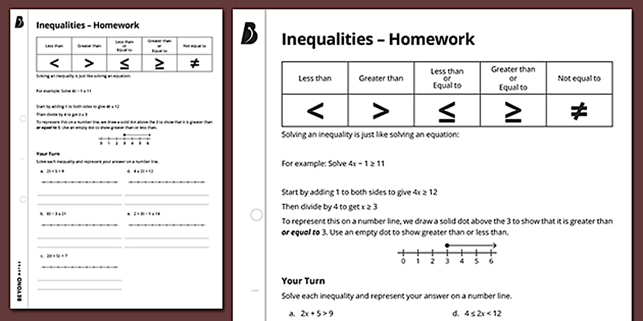 👉 Maths Inequalities Homework | KS4 Maths | Beyond