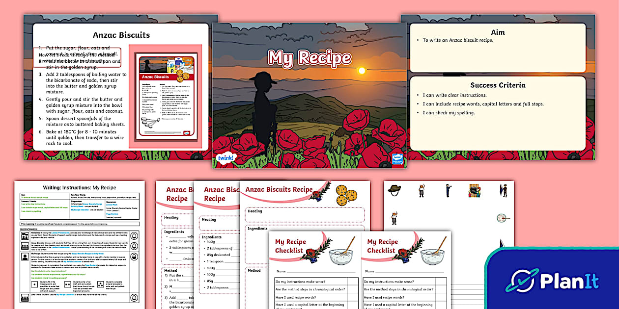 Years 1-2 Writing: Anzac Day Instructions Lesson 2 - Twinkl