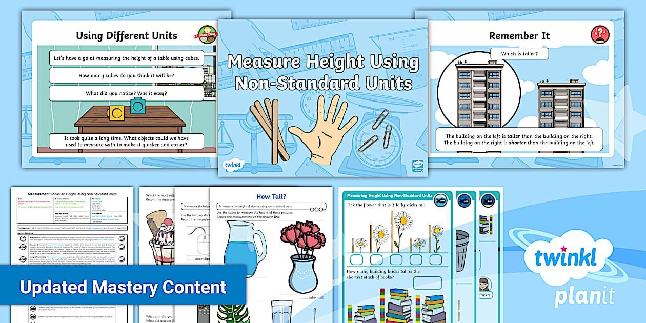 👉 Y1 Measuring Length and Height PlanIt Maths Lesson 1