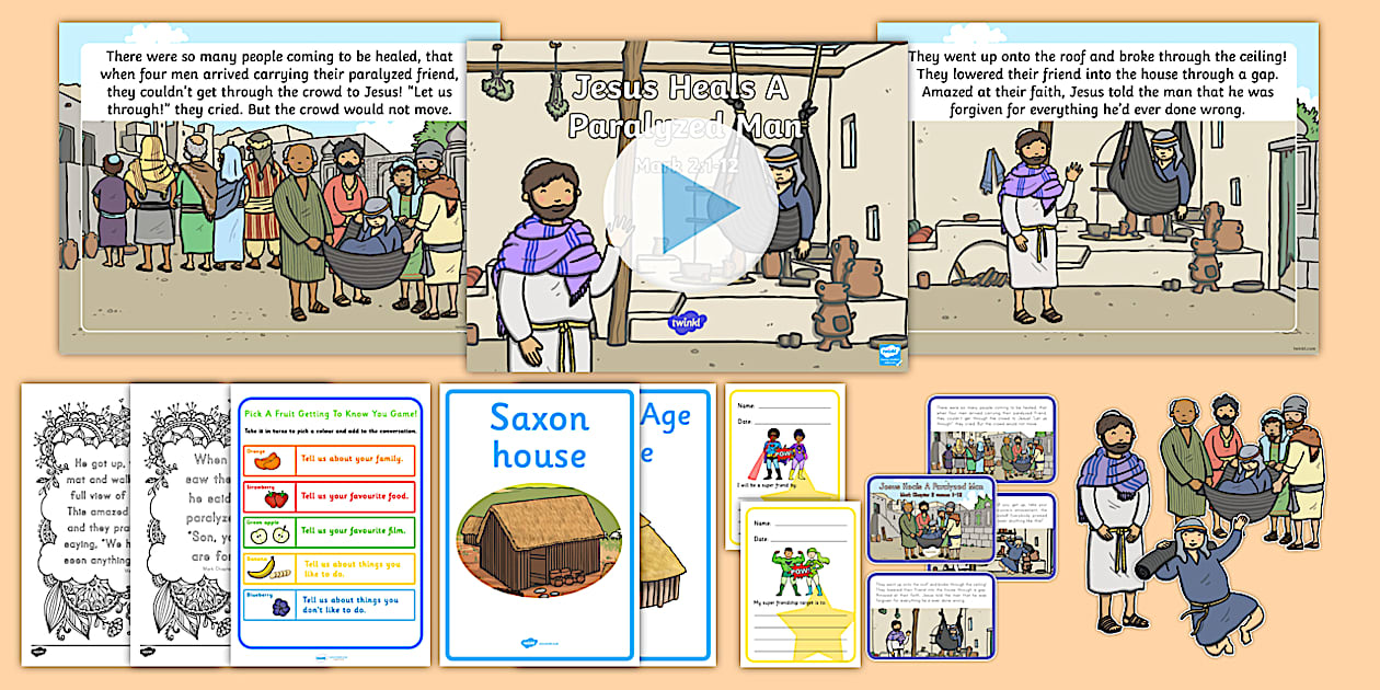 Jesus Heals a Paralyzed Man Teaching Pack | Twinkl USA