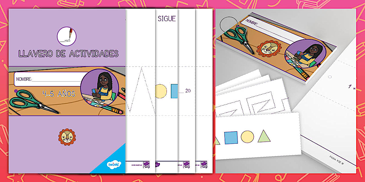 Llavero de actividades - Educación Infantil (teacher made)
