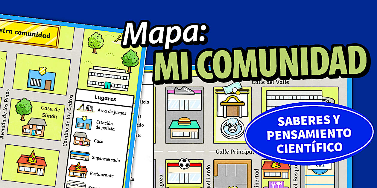 Mapa de la comunidad para niños