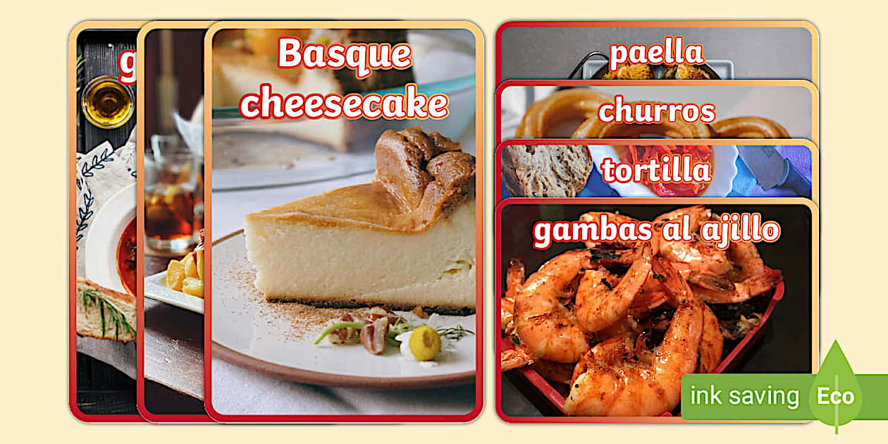 Traditional Spanish Food Photo Pack - Spain (teacher made)