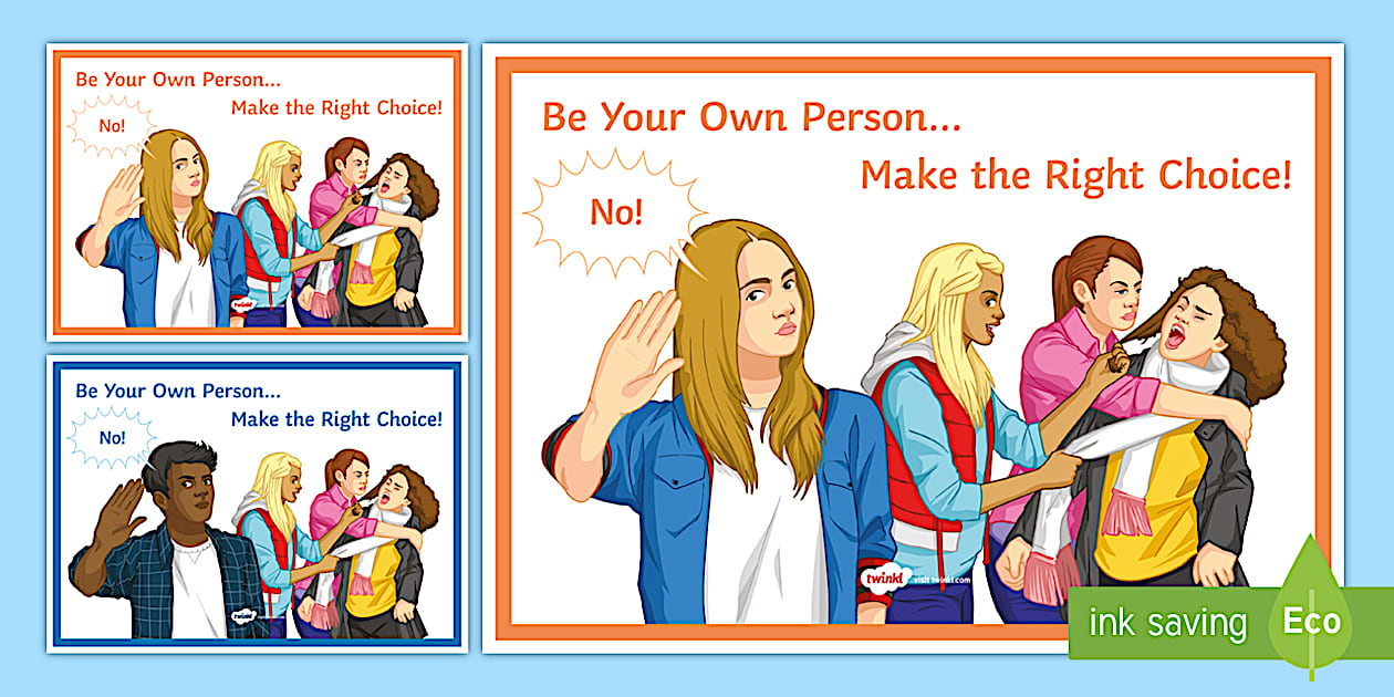 Be Your Own Person A4 Display Poster (teacher made) - Twinkl