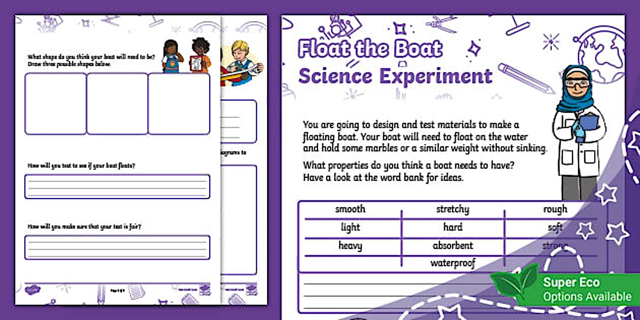 Float the Boat Science Experiment (Ages 5 - 7) - Twinkl