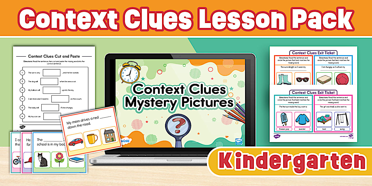 Kindergarten Context Clues Lesson Pack