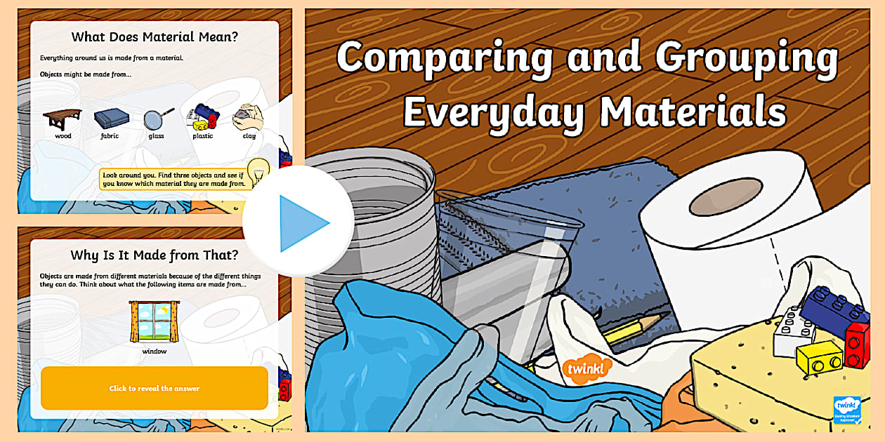 Comparing and Grouping Everyday Materials Activity PowerPoint