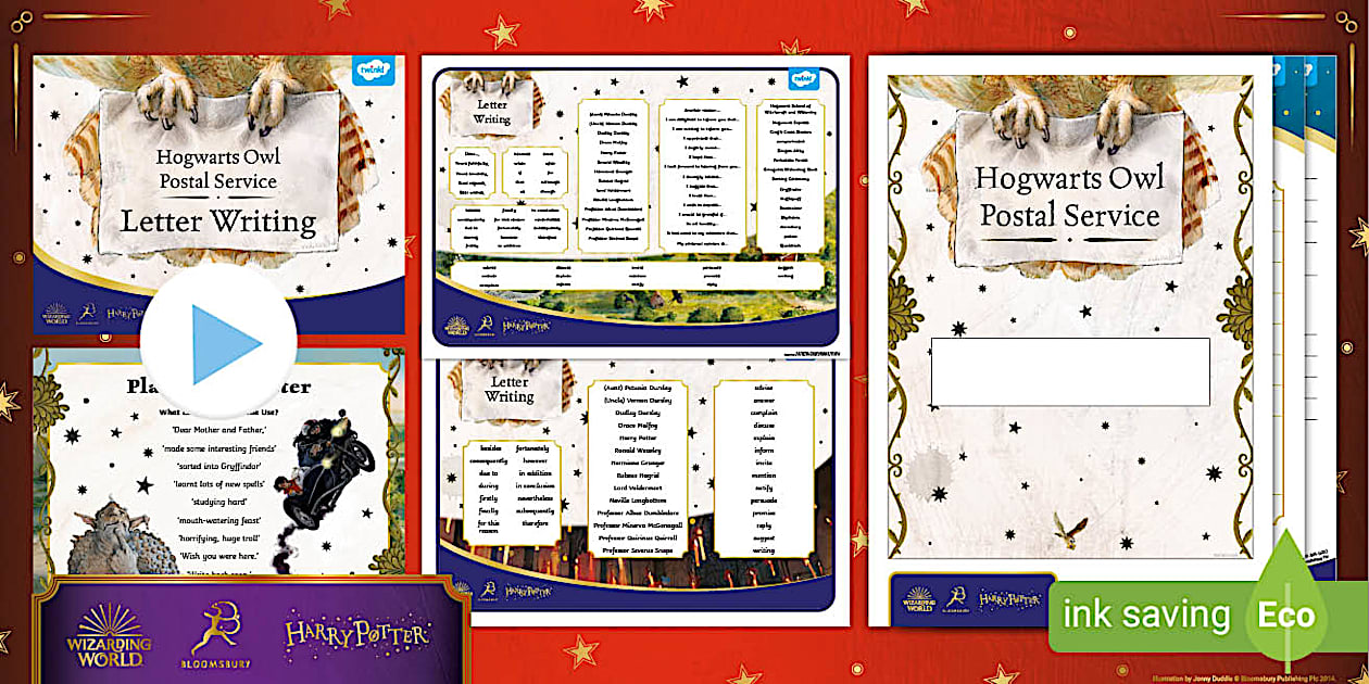 FREE! - Hogwarts Letter Writing Set | Bloomsbury Publishing | Twinkl